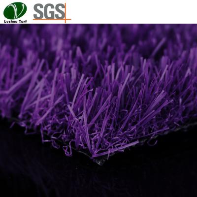 Cina Erba artificiale porpora che abbellisce per il giardino domestico in vendita