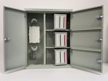 12 core/24 core/48 core/96 core three network in one wiring box corridor cable transfer wall-mounted sub-fiber metal box 0