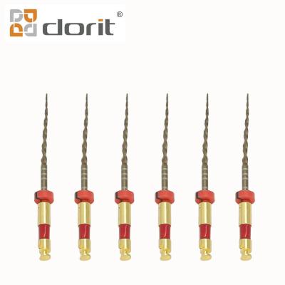 China Uiteinde 0.20mm tot 0.45mm Golf Één Systeem van het Kanaal het Gouden Waveone Endodontic van de Dossierwortel Te koop