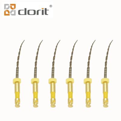 China Uiteinde 0.20mm tot 0.45mm Golf Één Systeem van het Kanaal het Gouden Waveone Endodontic van de Dossierwortel Te koop