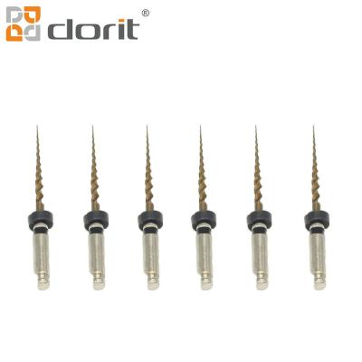 Cina Il calore ha attivato l'oro endo Endo Files Rotary del F3 25mm dello S1 S2 F1 F2 dell'archivio di SX in vendita