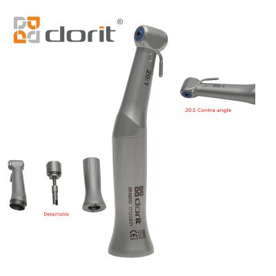 China Il 20:1 contro l'angolo Handpieces a bassa velocità senza tipo a fibra ottica di E si collega principale for sale