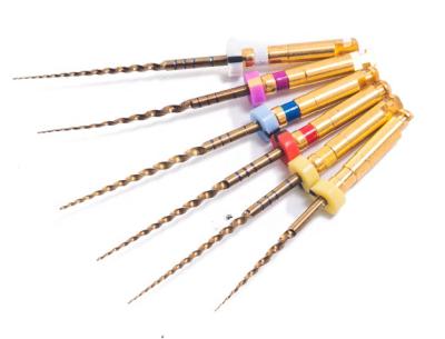 China Archivio Endodontic rotatorio Endo Motor Gold Heat Activation di Dorit File Super Root Canal Endo Instruments Dental Endo File for sale