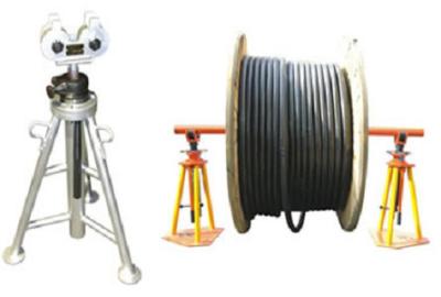 China Electric tools Mechanical cable drum trestle cable drum jack for sale
