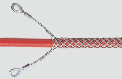 China Single lattice weave cable pulling grips for sale