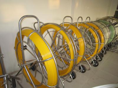 China Rugged tubular steel reel fish tape/ duct rod for sale