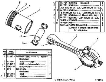 China 4T7354 Piston Engine 4T-7354 Ring 7M5564 Ring Grp Piston Cylinder Liner 7M-5564 à venda