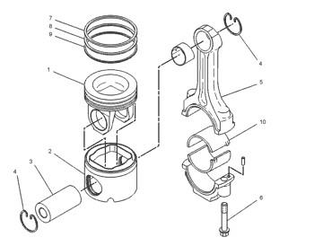 China 1352837 Crown As Engine 135-2837 Ring Rs2629288 Ring Set Piston Cylinder Liner 262-9288 à venda