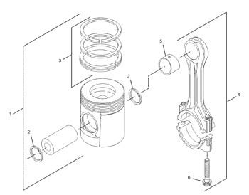 China 161-8919 Ring 1618919 Motor Group Piston Engine 152-1390 Cylinder Liner 1521390 Piston A à venda