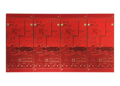 中国 17um赤い94V0多層PCBはプリント基板ISO14001を 販売のため