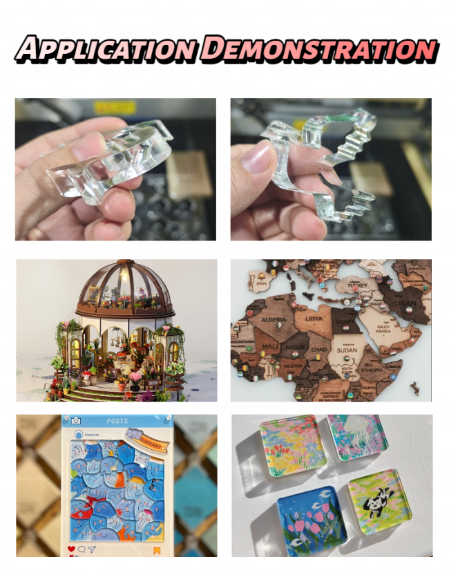 T9-L9060S CO2 laser cutting machine workspace