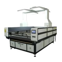 China Intelligent Visual Patrol Dual Head Textile CO2 Laser Cutting Machine Automated Fabric Processing for sale