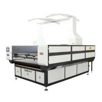 China CCD Edge Tracing 150W CO2 Laser Cutting Machine Fabric Leather Textile Processing System for sale