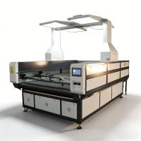 China 150W CO2 Laser Cutting Machine CCD Edge Patrol Automatic Feeding Platform Fabric Textile Processing for sale
