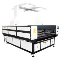 China 150W CO2 Laser Cutting Machine CCD Edge Patrol Automatic Feeding Platform Fabric Textile Processing for sale