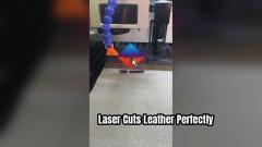 Laser on Leather! Marking and Cutting Live Demo II T90D-RFL1390s  #lasercutting