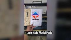 Laser Cutting Machine Cutting Parts for DIY Model Kits. II TM- L1390S