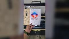 CO₂ Laser Marking and Cutting All - in - One Machine-Porcelain white acrylic