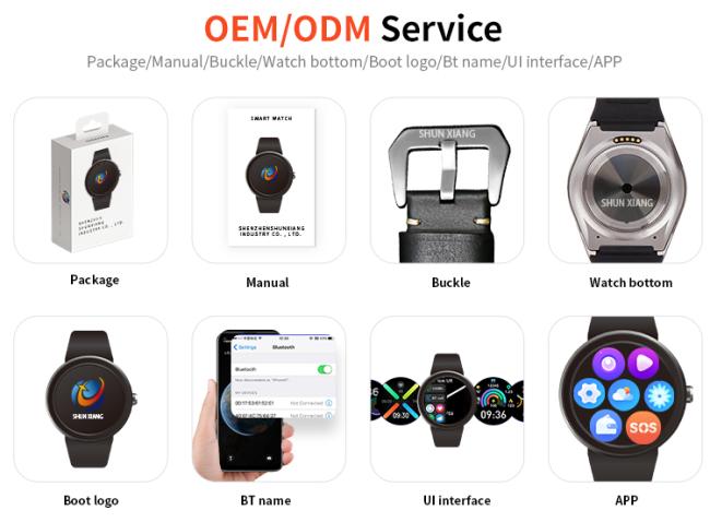 4G Android smartwatch side view