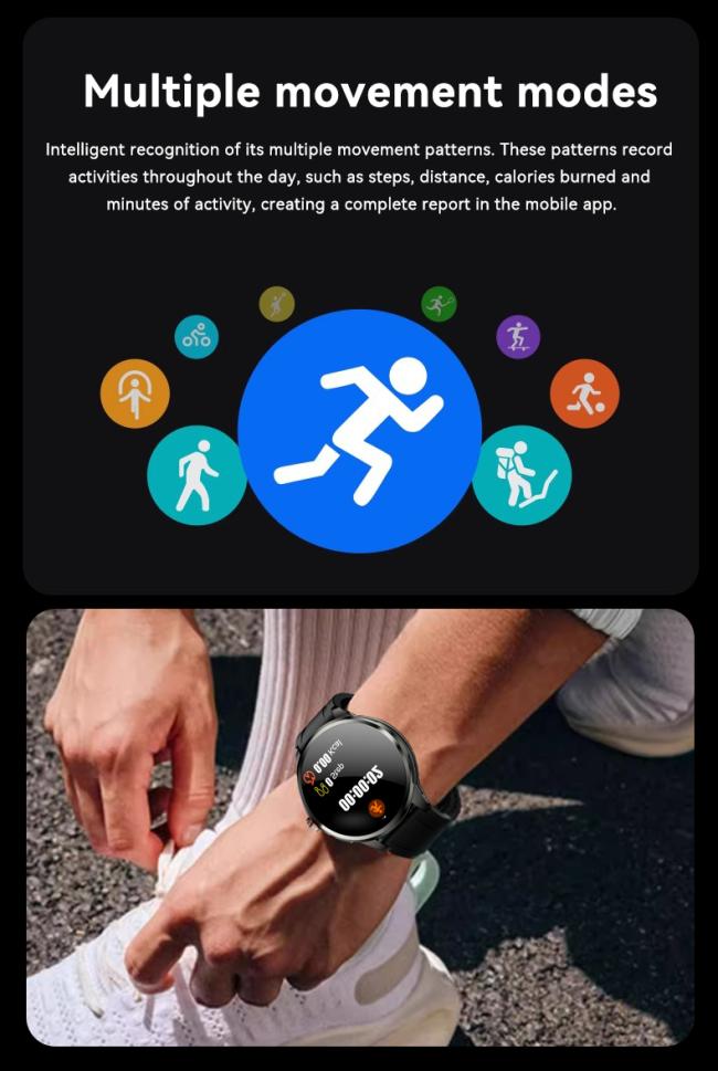 H99 Smartwatch on wrist demonstrating size