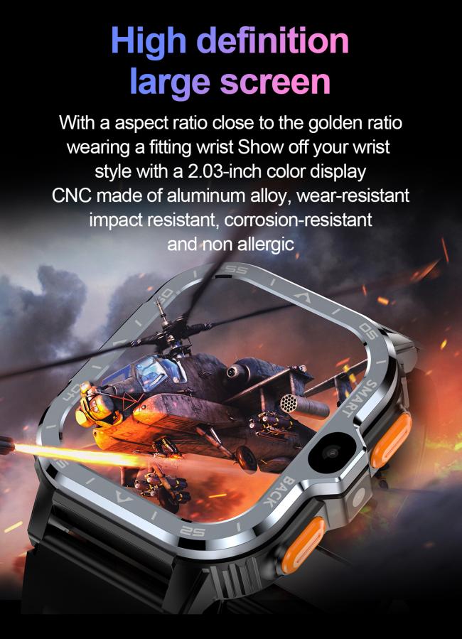 Smartwatch side view showing buttons