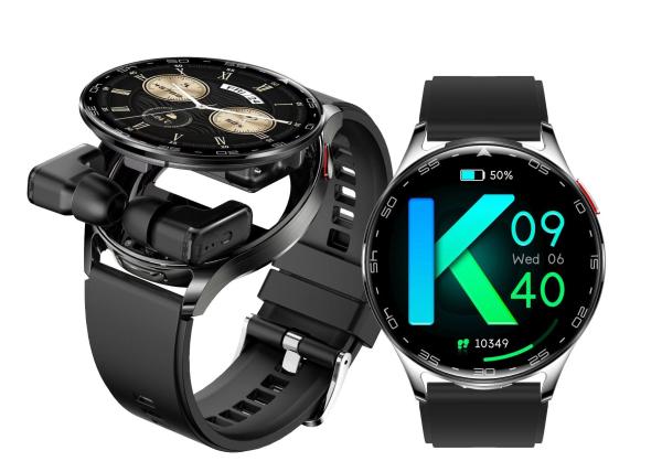 T97 Smartwatch Earbuds 2 σε 1 1.39 ίντσες IPS Smart Watch TWS με ασύρματο 280mAh