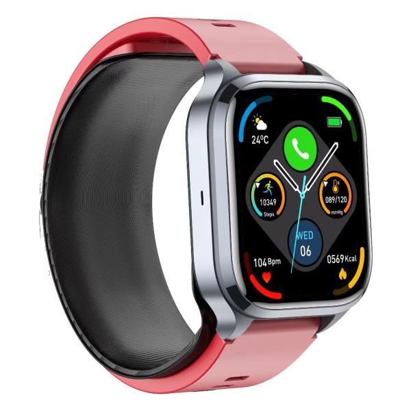 Quality S18 Air Pump Blood Pressure Health Smart Watch With Blood Oxygen Uric Acid for sale
