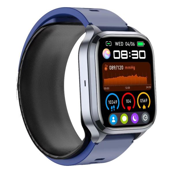 Quality S18 Air Pump Blood Pressure Health Smart Watch With Blood Oxygen Uric Acid for sale