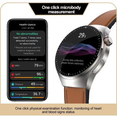China TK26 Health Monitoring Smart Watch 1.43 Inch ECG PPG BT Call Metal Strap Mens Smart Fitness Watch for sale