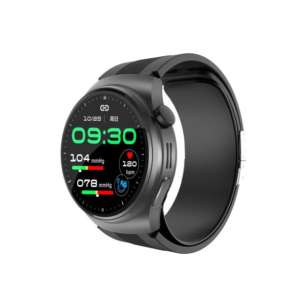 Quality IPS Screen Air Pump Blood Pressure Heart Rate Monitor Smart Watch S28 1.39 inch for sale