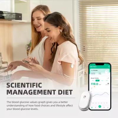 Cina Monitor di glucosio continuo portatile per la casa Prelievo di sangue indolore con piccola trasmissione Bluetooth in vendita