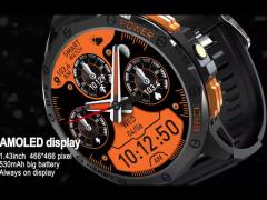 K67 Sport Smart Watch met LED zaklamp IP68 waterdicht barometrisch kompas hoogtemeter