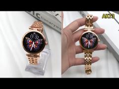 AK73 Lady Gold Lujo Acero Smart Watch Moda 1,28 Zoll BT Llamada Frauen Frauen Elle è anche conosciuta con il nome di Llamada.
