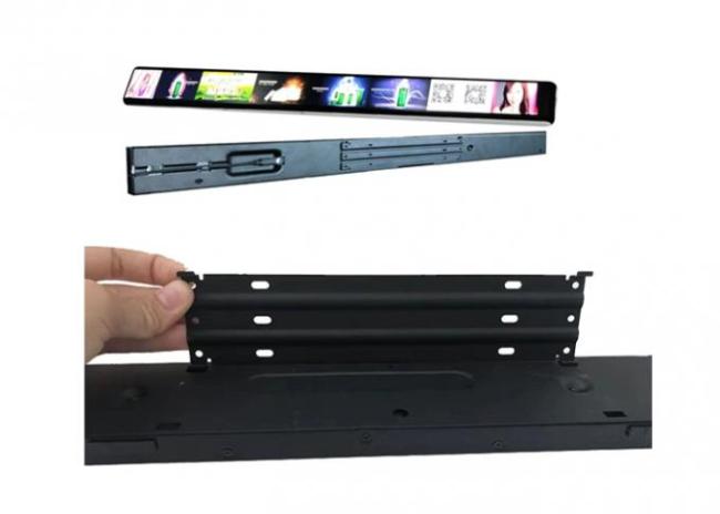 LCDを広告する棚のスーパーマーケットの16mm厚いStrechedデジタルの表記