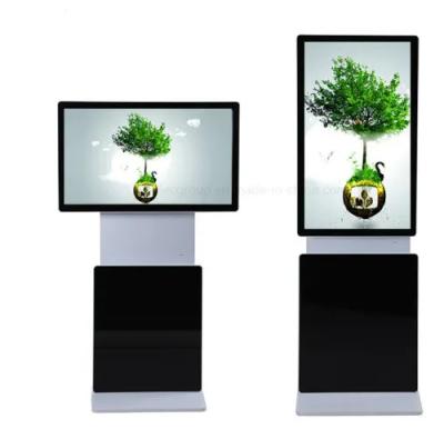 中国 55" LGのパネルの広告のための制御された触れられたスクリーンを回す屋内LCDを立てる高リゾリューションのデジタル表記の床 販売のため