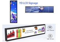 China Stretched Bar 32 LCD Advertising Display With Auto Loop Play Function for sale