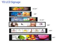 China Stretched Bar 32 LCD Advertising Display With Auto Loop Play Function for sale
