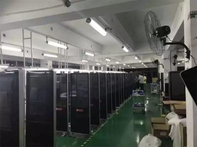 중국 상점가를 위한 디지털 방식으로 Signage 지적인 분할 화면을 서 있는 55 인치 LCD 지면 판매용