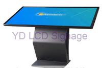 China Interactive LCD Touch Screen Information Kiosk Floor Standing Installation for sale