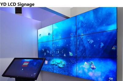 중국 55 상업 광고를 위한 이음새가 없는 접합 LCD 영상 벽 1.7mm 날의 사면 판매용