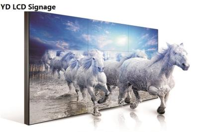 중국 지적인 접합 55" 부유한 색깔에 원격 제어 LCD 디지털 방식으로 벽 전시 판매용