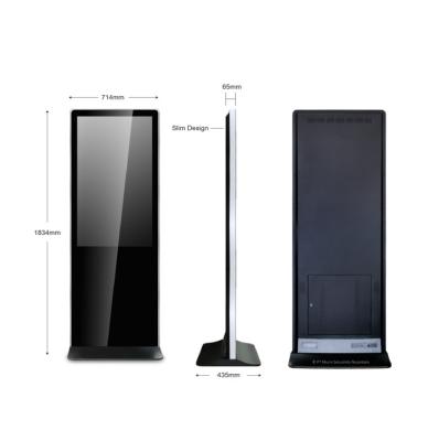 China assoalho completo de 1920x1080 HD que está o tempo de resposta do Signage 6ms de Digitas rapidamente à venda