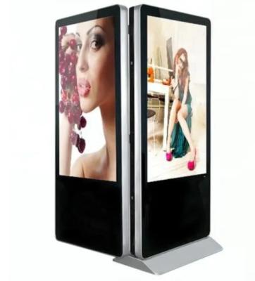 중국 정보 키오스크 LCD 포스터를 걷는 양측 사이드 실내 가지고 다닐 수 있는 LCD는 와이파이 통제로 디스플레이합니다 판매용
