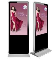 China 55inch Floor Standing Movable Indoor Interactive LCD Kiosk for sale