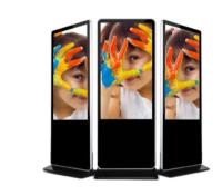 China 55inch Floor Standing Movable Indoor Interactive LCD Kiosk for sale