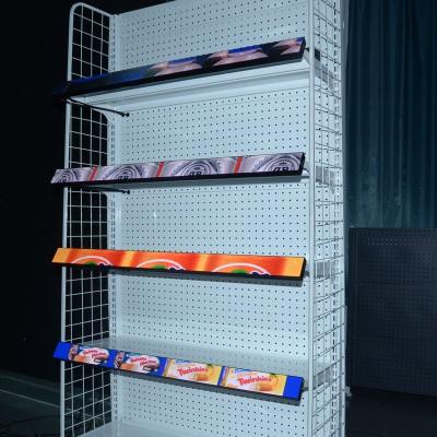 중국 기지개된 기치 지구 21" 소매점 광고를 위한 LCD 선반 전시 판매용