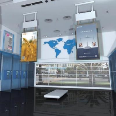 Китай Потолок Signage LCD цифров дела установил двойник Sidede цифрового дисплея LCD вися рекламирующ игрока для магазина продается