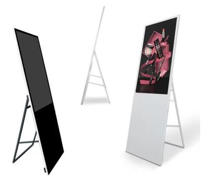 China 43" retroiluminado conduzido cartaz portátil de 1920*1080 500CD/Sqm Digitas à venda