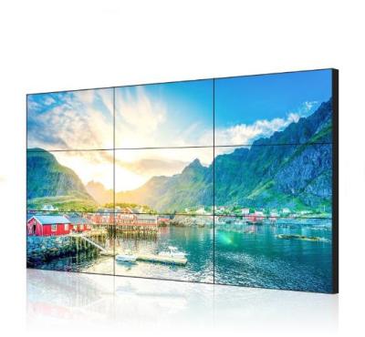 China 55" parede video interna de emenda do painel LCD encaixaram o Signage de Digitas da propaganda 1080P com a moldura estreita de 3.5mm à venda
