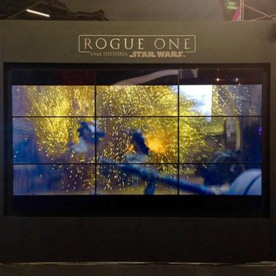 중국 3.5 밀리미터 베젤 500 NIT 1920x1080 55 " LCD 이음새가 없는 비디오 월 판매용